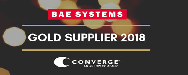 Converge receives GOLD SUPPLIER rating award from BAE systems - Converge
